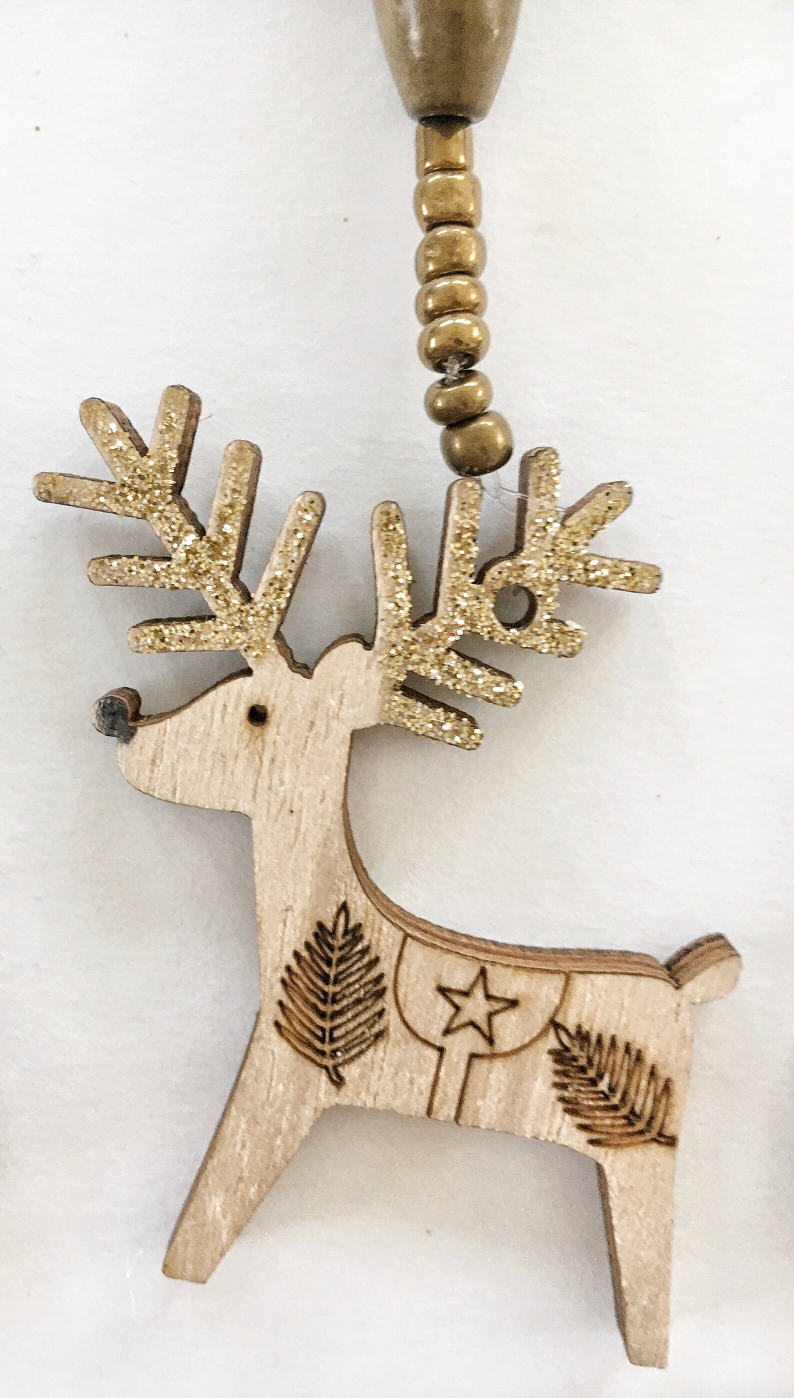 Wooden Christmas Tree Ornament Set Woodland Style Holiday - Etsy