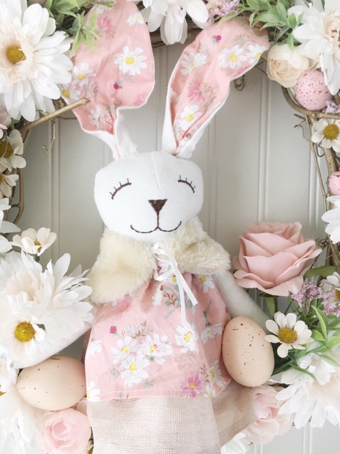 Easter Bunny Front Door Wreath Spring Wreath Wall Decor - Etsy