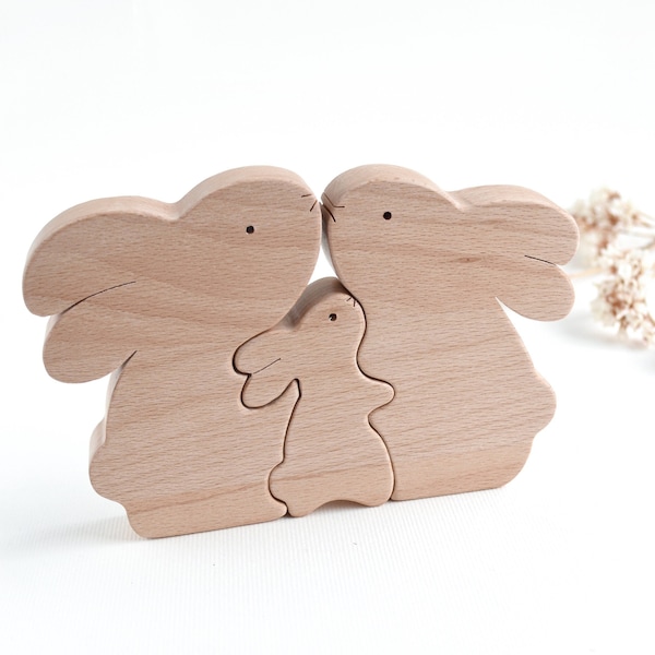 Wooden Bunnies - Etsy