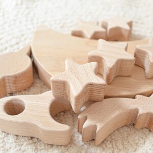 Personalized Space Themed Balance Toy Wooden Game for Children Moon ...
