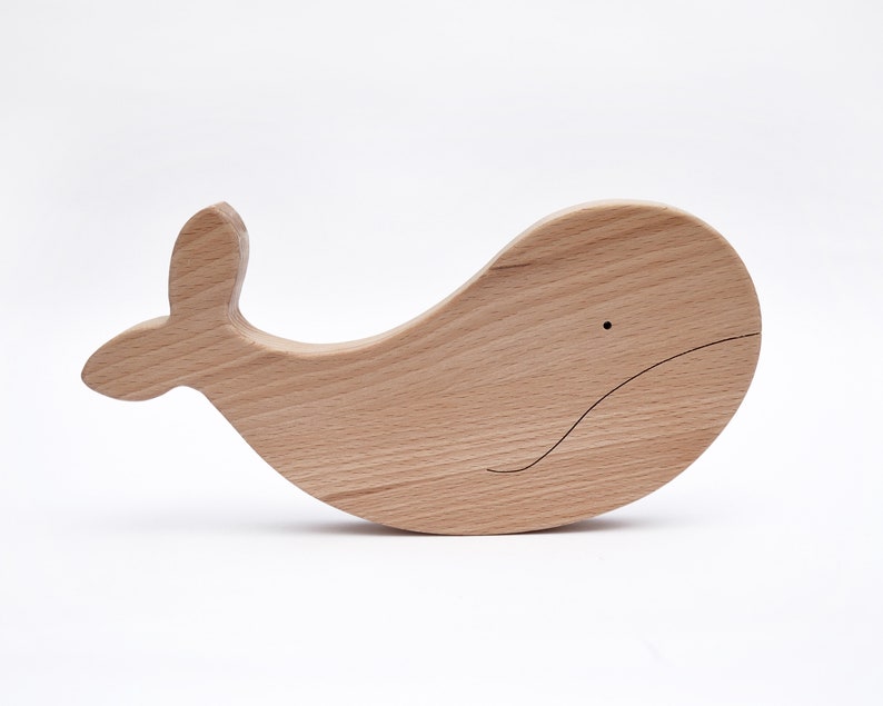 Wooden Whale Toy for Toddlers . Personalized Stacking Sea - Etsy
