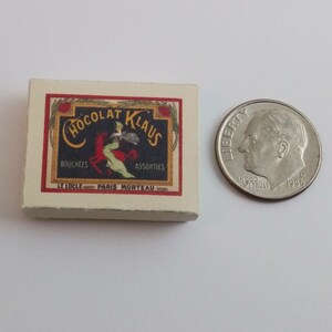 Miniature Box of Chocolates 1:12 Assorted Sweets Dollhouse Size Candy ...