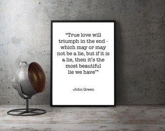 John Green Quote | Etsy