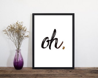 Typography poster | Etsy