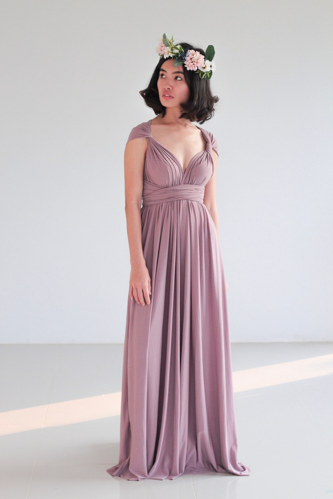 Infinity Dress Mauve purple Convertible Dress Bridesmaid | Etsy Infinity Dress Mauve purple Convertible Dress Bridesmaid | Etsy
