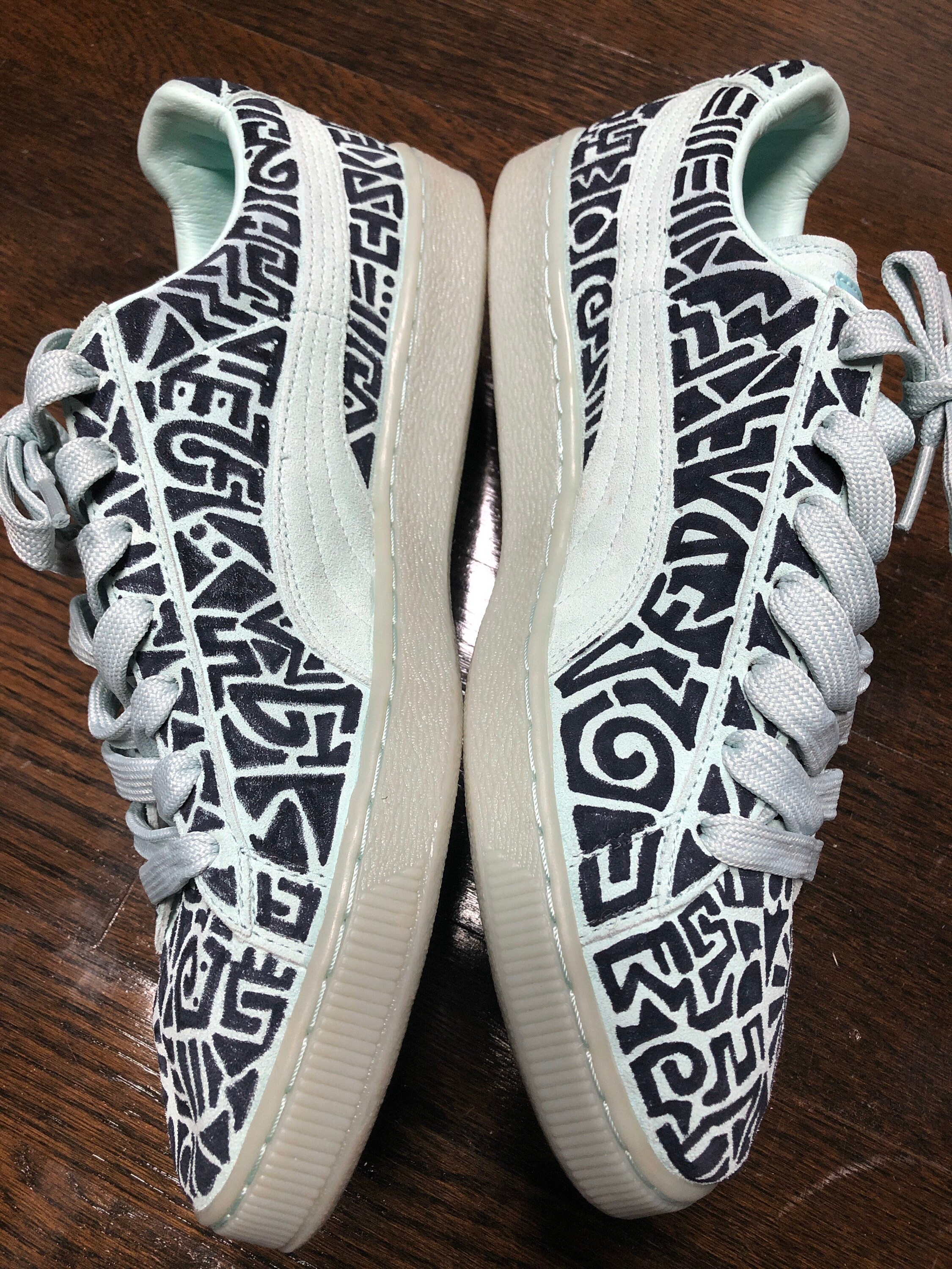 Custom Puma Sneakers Custom African Print Custom Hand | Etsy