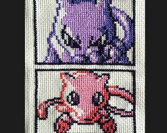 Mew Cross Stitch - Etsy