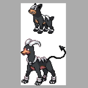 Houndour & Houndoom Full Sprites Cross Stitch Pattern - Etsy