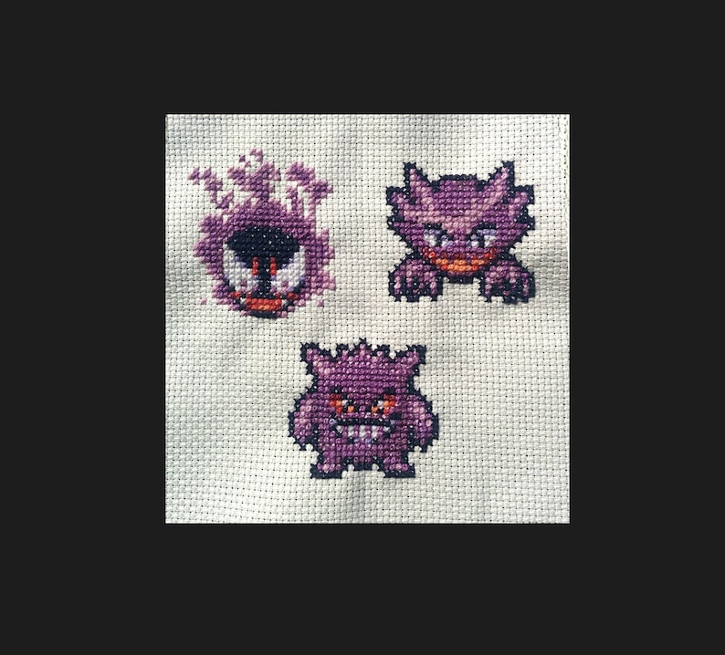 Ghost Pokemon Variations SIX Sprites Pattern - Etsy