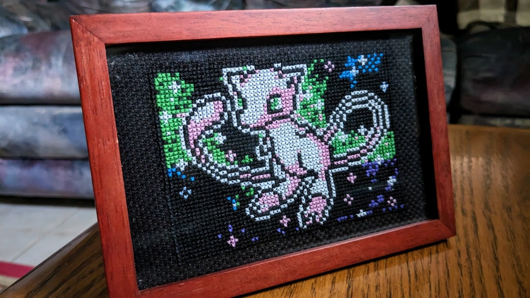Mew Pokemon TCG Cross Stitch Pattern - Etsy