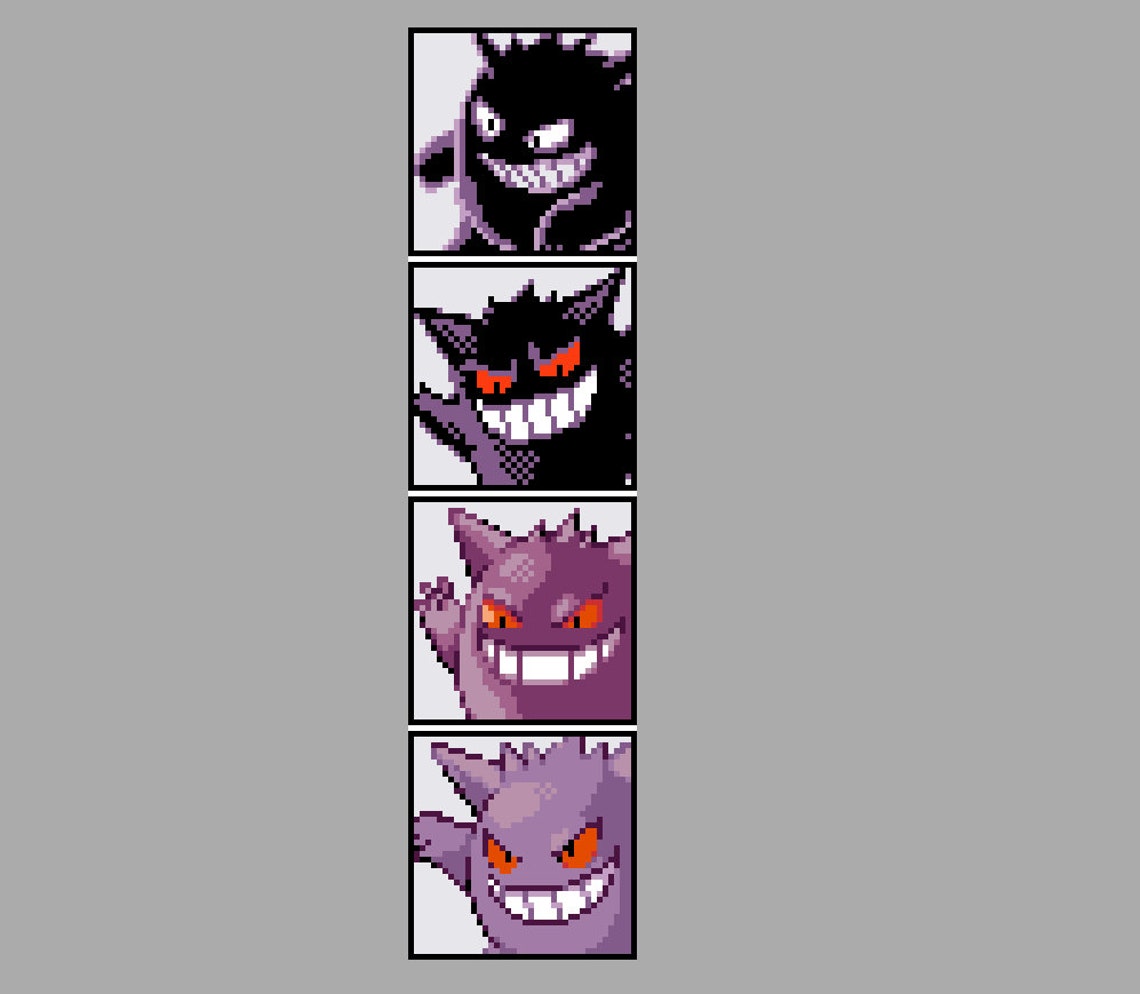 Gengar Through Generations Cross Stitch Pokemon Pattern - Etsy