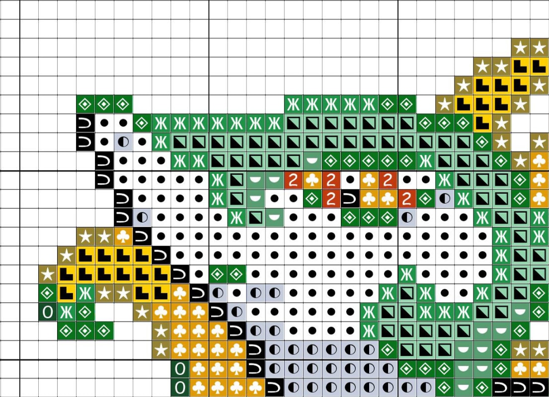 Pixel Art Templates Pokemon Snivy