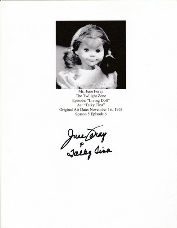 June Foray Autograph