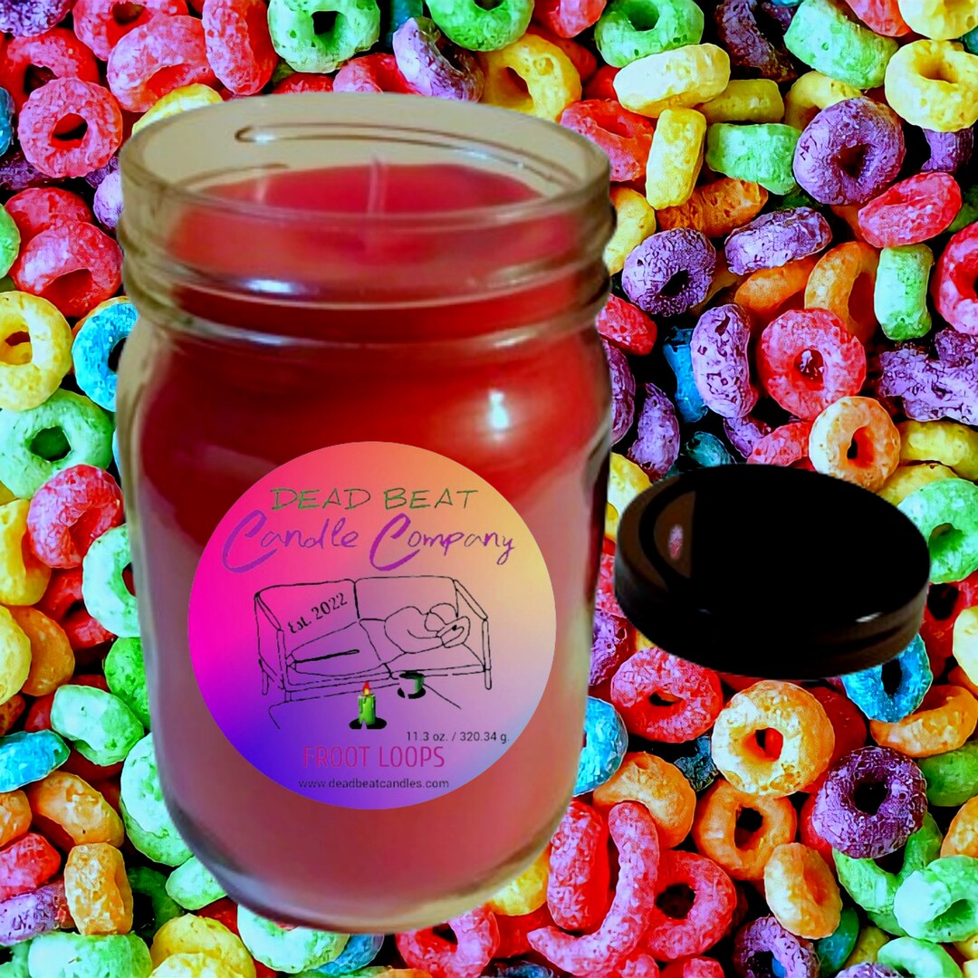 FROOT LOOPS CEREAL Scented Soy Wax Candle W/free Shipping - Etsy