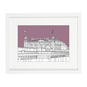 Brighton Pier | Brighton Print | Brighton Illustration | Coastal Prints ...