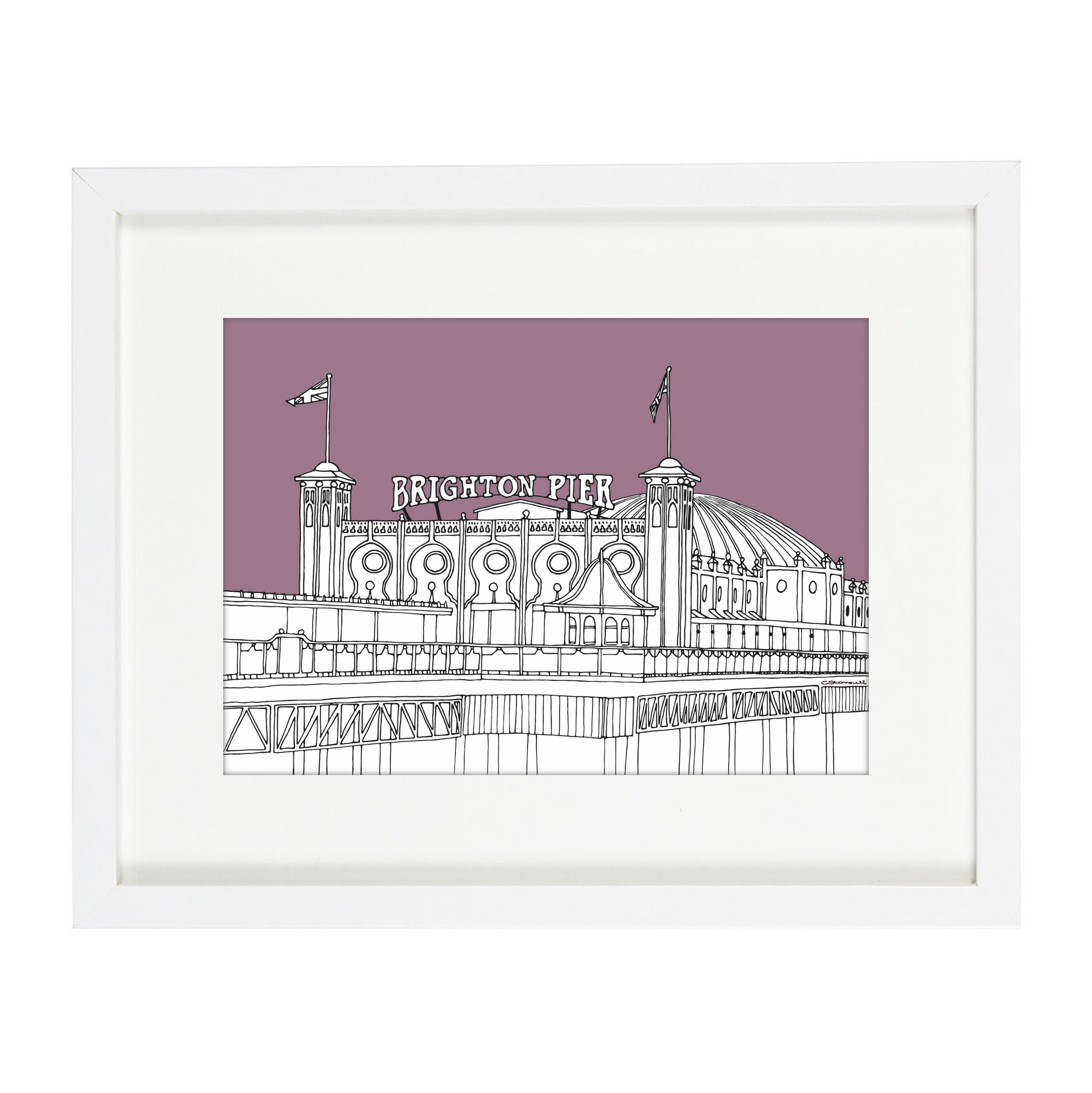 Brighton Pier Brighton Print Brighton Illustration - Etsy UK