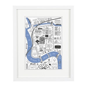 Chester City Map Hand Drawn Chester Map Chester Print Chester ...