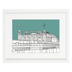 Brighton Pier | Brighton Print | Brighton Illustration | Coastal Prints ...