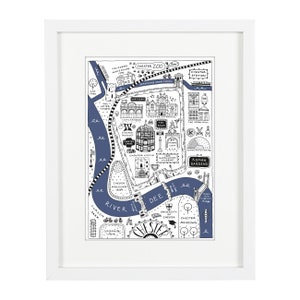 Chester City Map Hand Drawn Chester Map Chester Print Chester ...