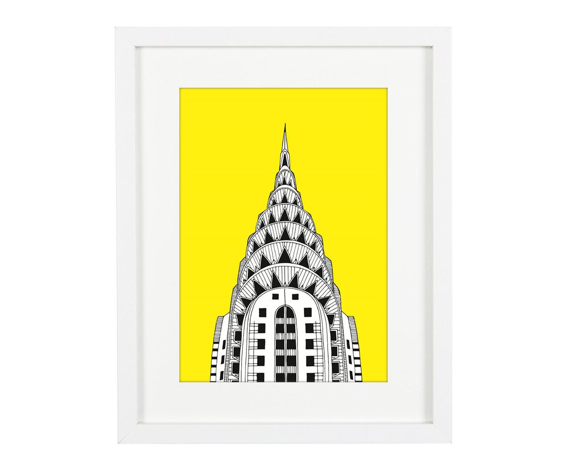 Chrysler Building Print New York Print New York | Etsy
