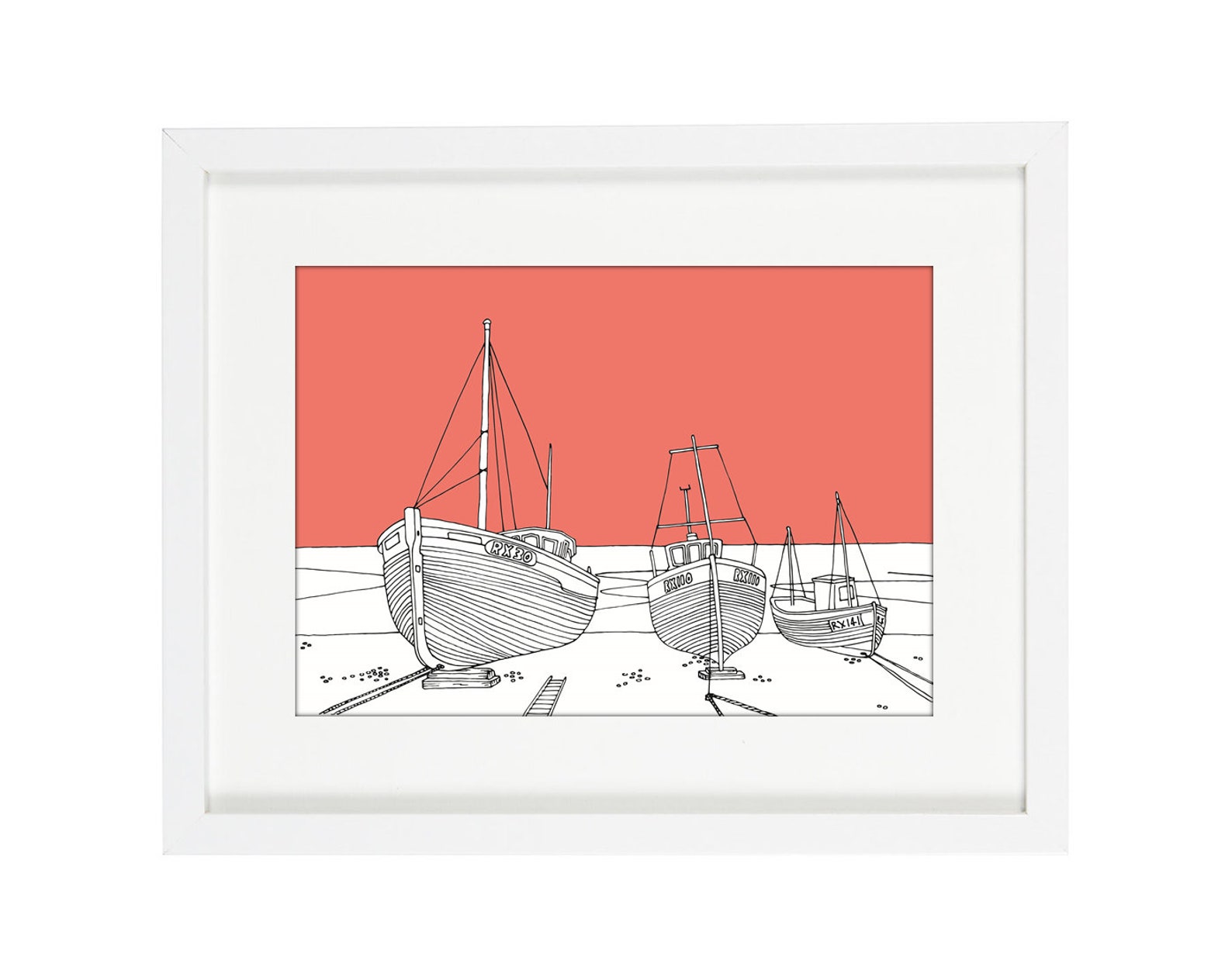 Fishing Boat Print Coastal Prints Nautical Prints - Etsy