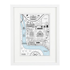 Exeter City Map | Hand Drawn Exeter Map | Exeter Print | Exeter ...