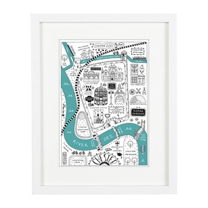 Chester City Map Hand Drawn Chester Map Chester Print Chester ...