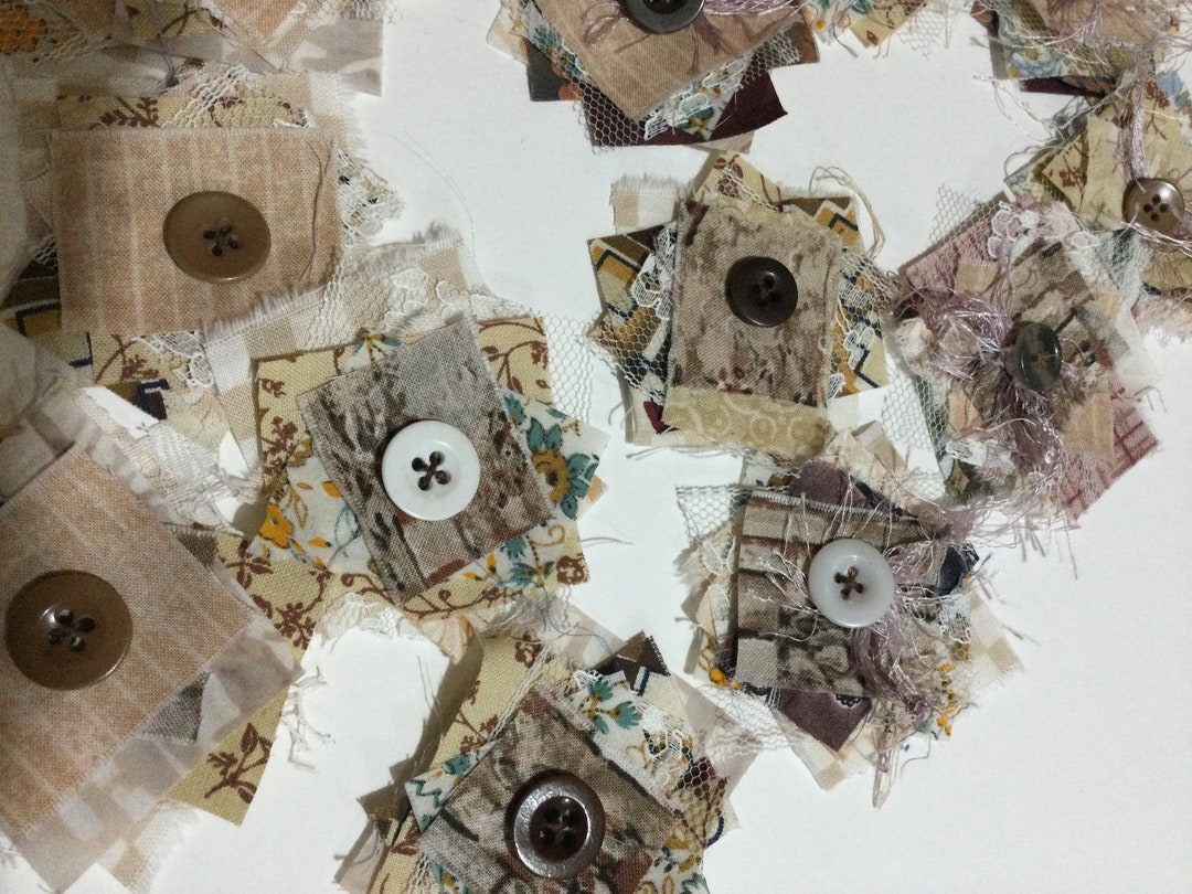 Journaling Clusters/fabric Clusters/embellishments/coffee and Cream ...
