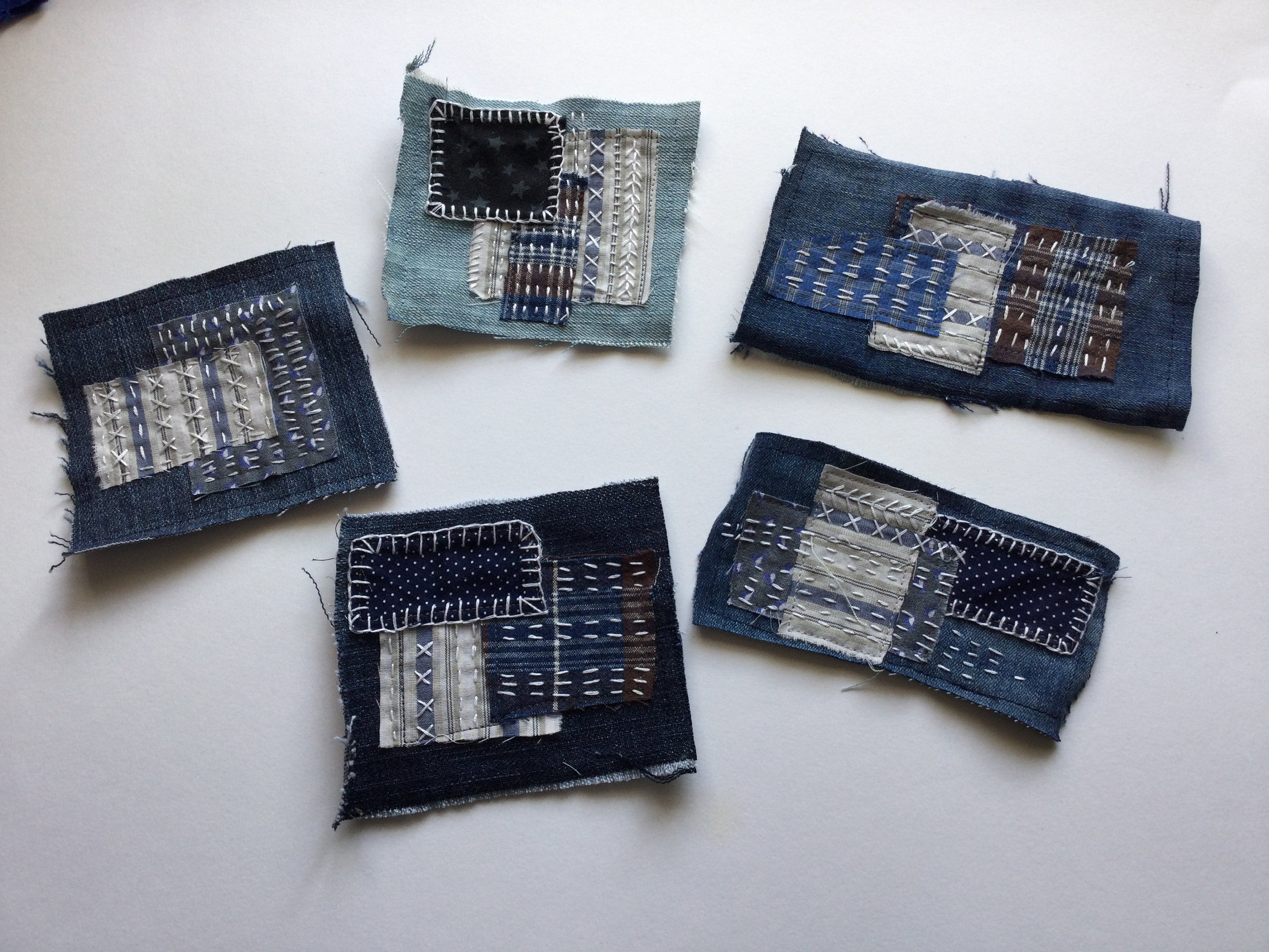 Boro Denim Patch/ Hand Stitched Decorative Denim Patches/sashimi ...