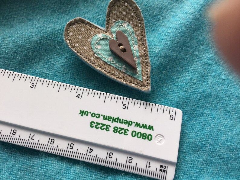 Heart Shaped Handmade Brooch/ Pin - Etsy