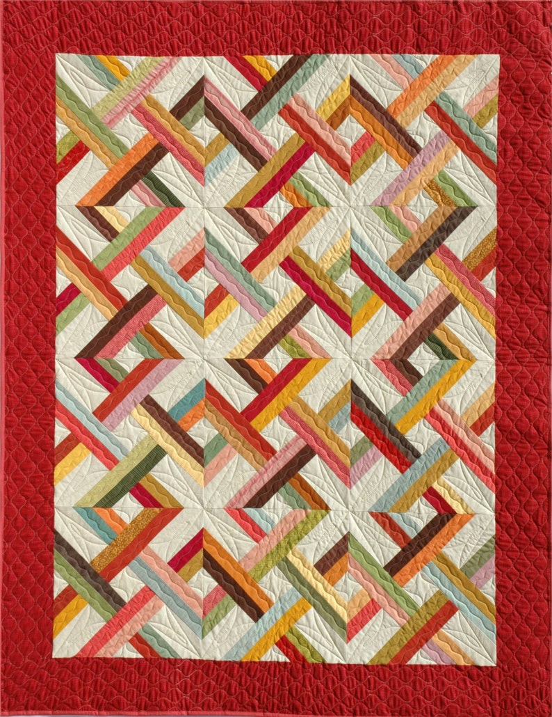 Sunset Quilt Pattern is Vibrant and Full of Movement and Color ...