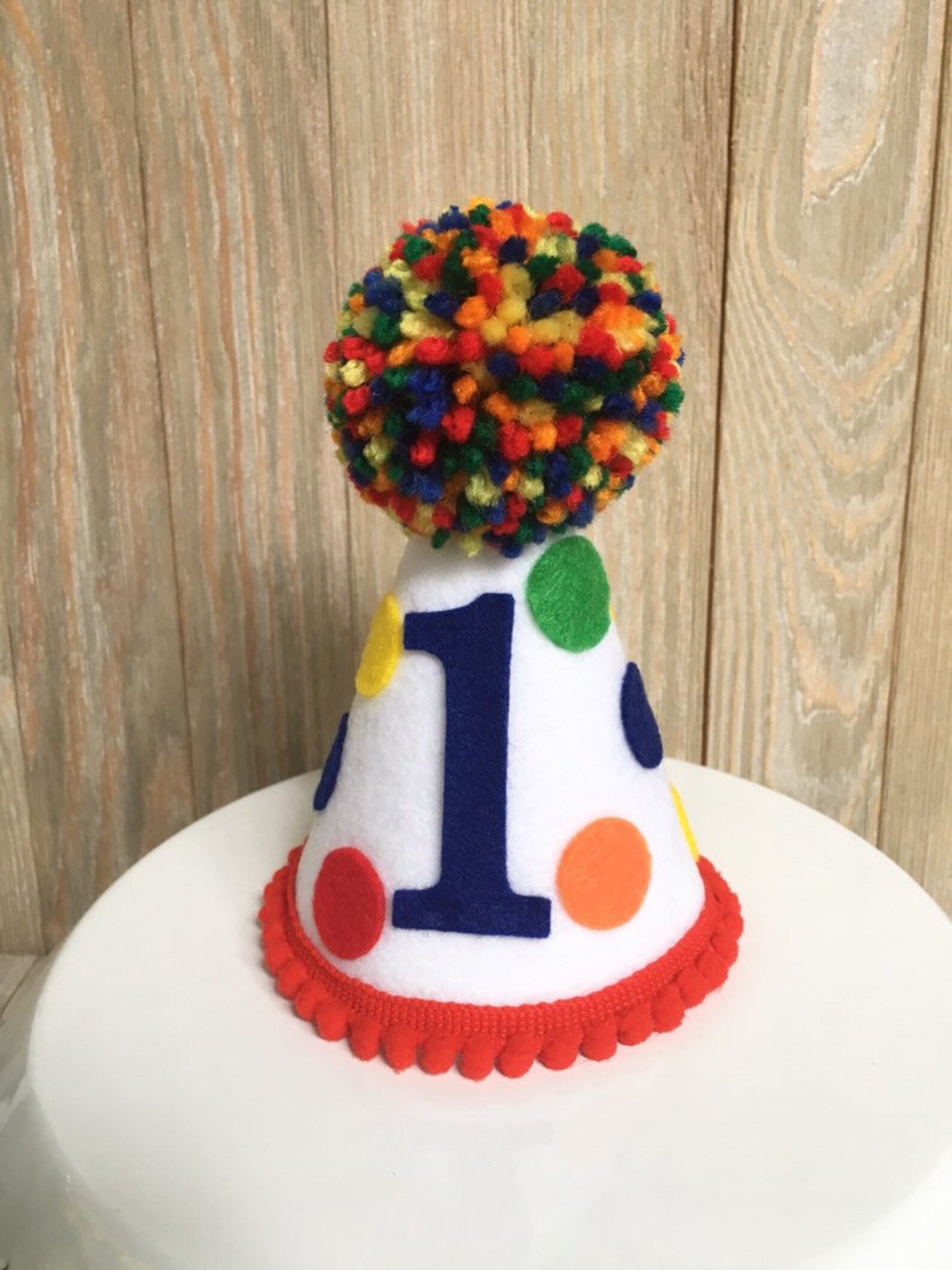 Boys First Birthday Hat 1st Birthday Party Hat Polka Dot | Etsy