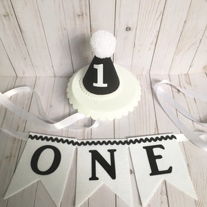 First Birthday Hat - 1st Birthday Party Hat - 1st Birthday Hat - Black ...