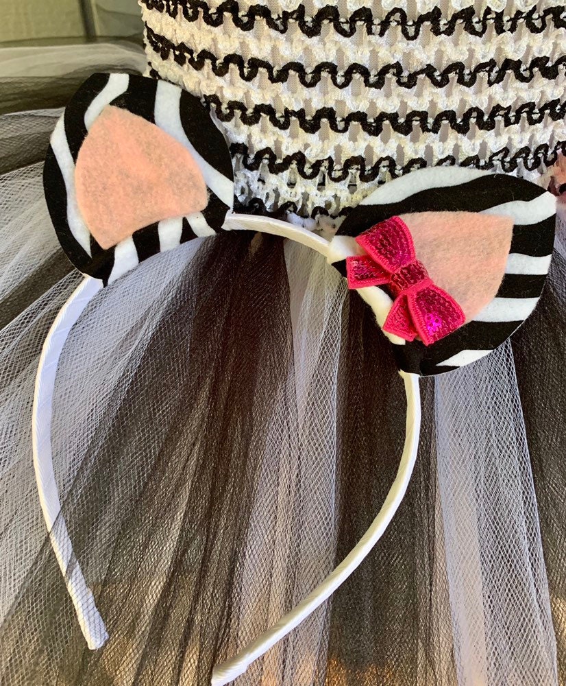 Zebra Costume Zebra Tutu Halloween Costume Black and - Etsy