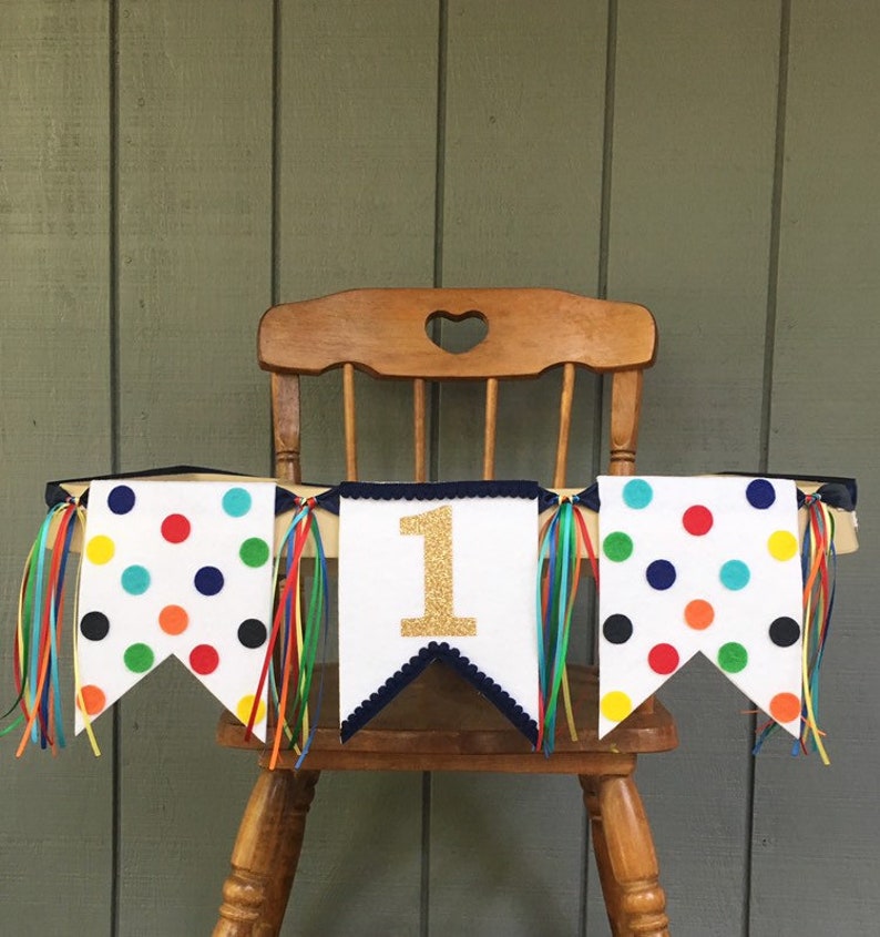 Boys High Chair Banner First Birthday Highchair Banner - Etsy