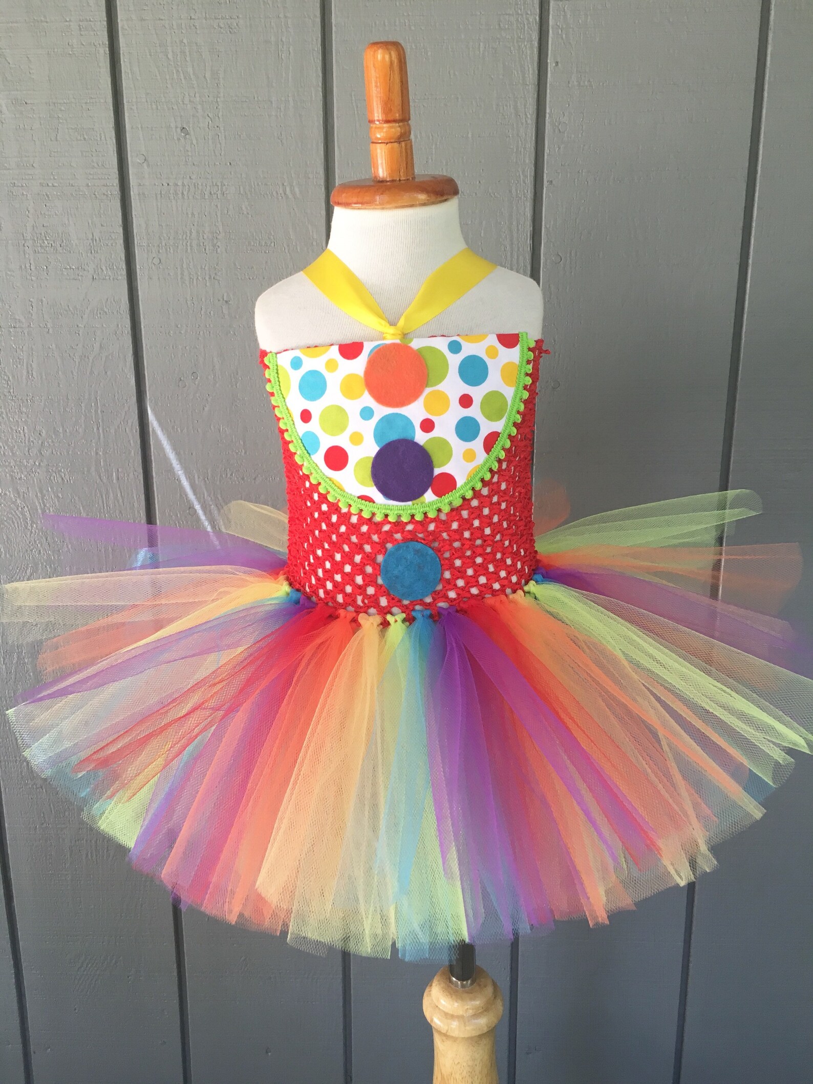 Clown Costume - Clown Tutu - Halloween Costume - Girls Dress up ...