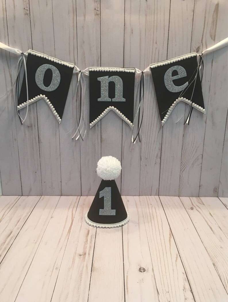 Boys 1st birthday hat and high chair banner first birthday | Etsy