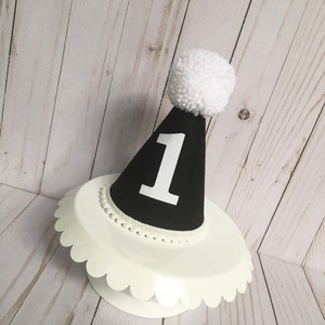 First Birthday Hat - 1st Birthday Party Hat - 1st Birthday Hat - Black ...