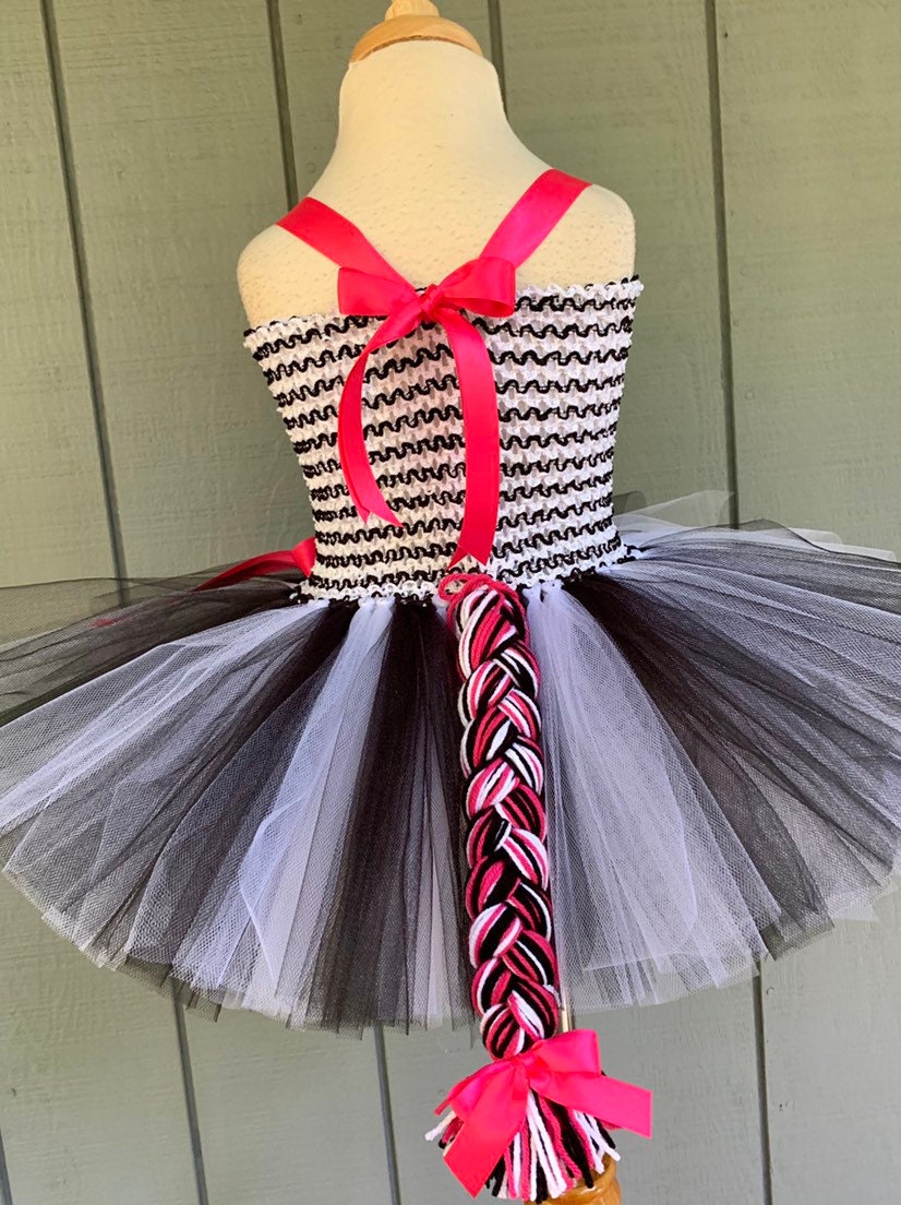 Zebra Costume - Zebra Tutu - Halloween Costume - Black and Pink Zebra ...