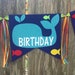 Boys Under the Sea Birthday Hat and Banner - First Birthday - Sea Life ...