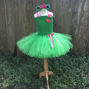 Frog Tutu Dress - Frog Tutu - Halloween Costume - Girls Dress up ...