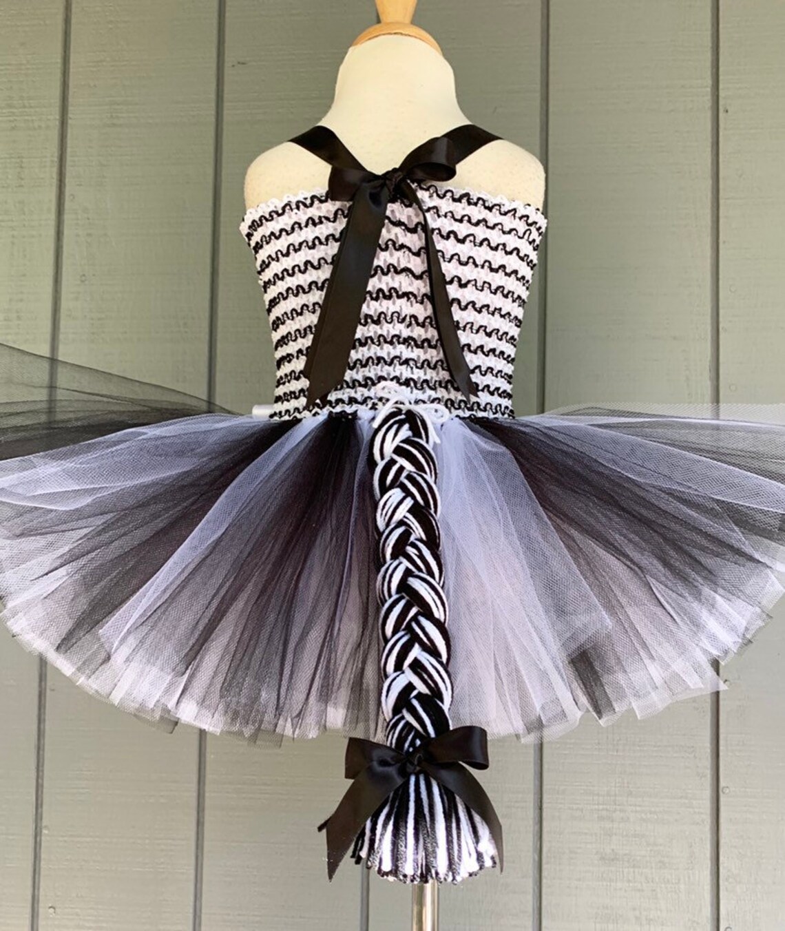 Zebra Dress Zebra Tutu Girls Halloween Costume Black and - Etsy