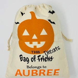 Trick or Treat Bags - Halloween Bag - Halloween Candy Tote ...