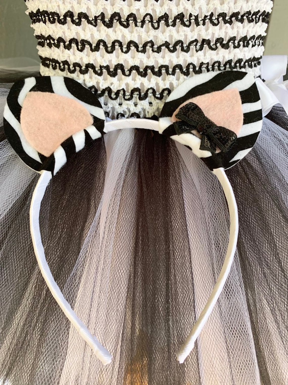 Zebra Dress Zebra Tutu Girls Halloween Costume Black and - Etsy