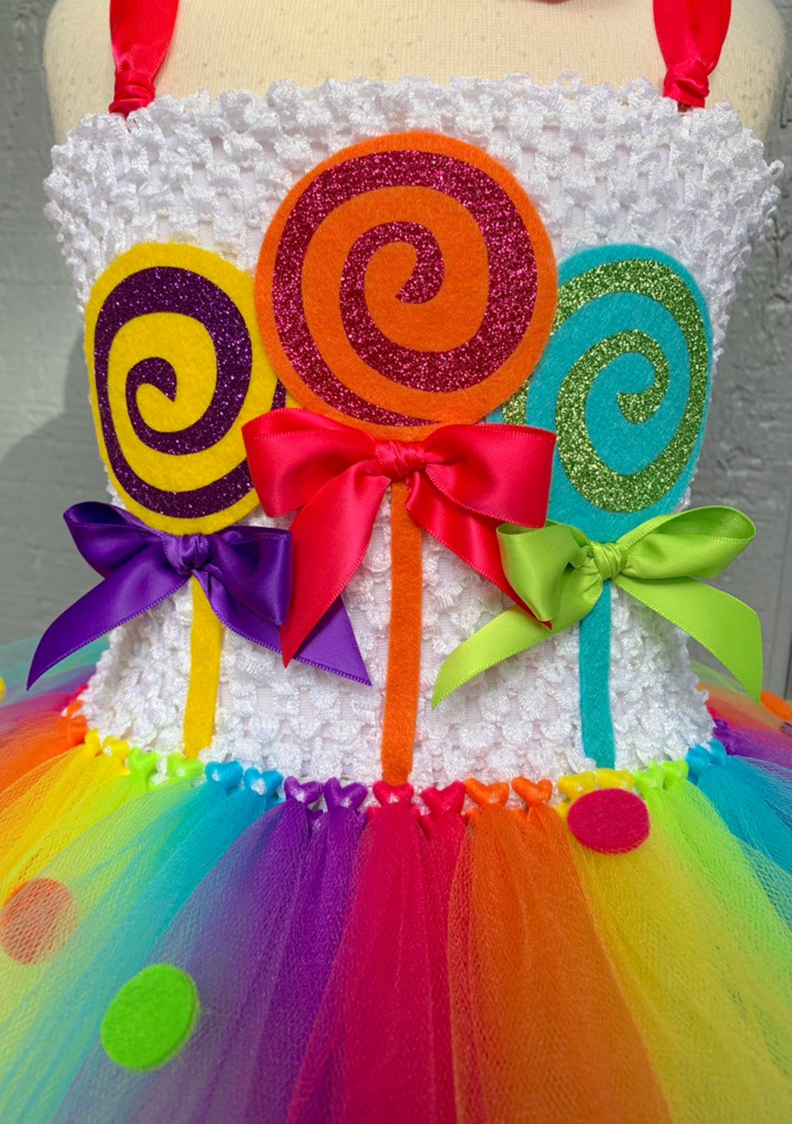 Candy Costume - Rainbow Tutu -lollipop Halloween Costume - Girls Dress ...