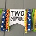 Boys Two Cool Birthday Banner - Second Birthday Banner - Two Cool ...