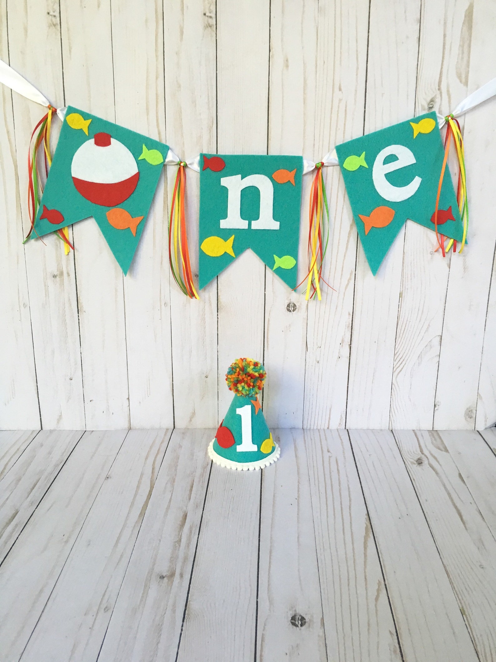 Fishing 1st Birthday Hat - First Birthday Party Hat - Ofishally One ...