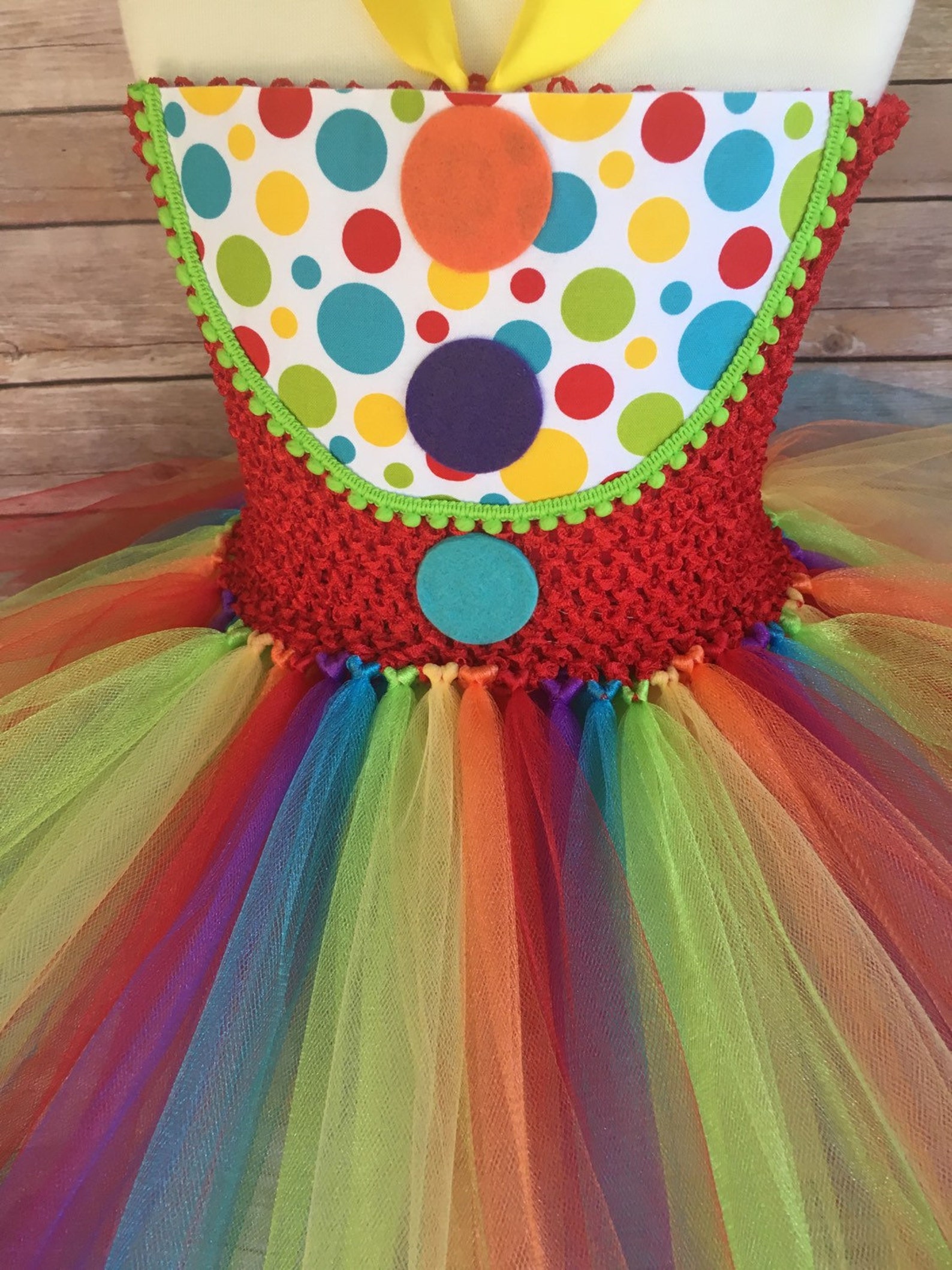 Clown Costume - Clown Tutu - Halloween Costume - Girls Dress up ...