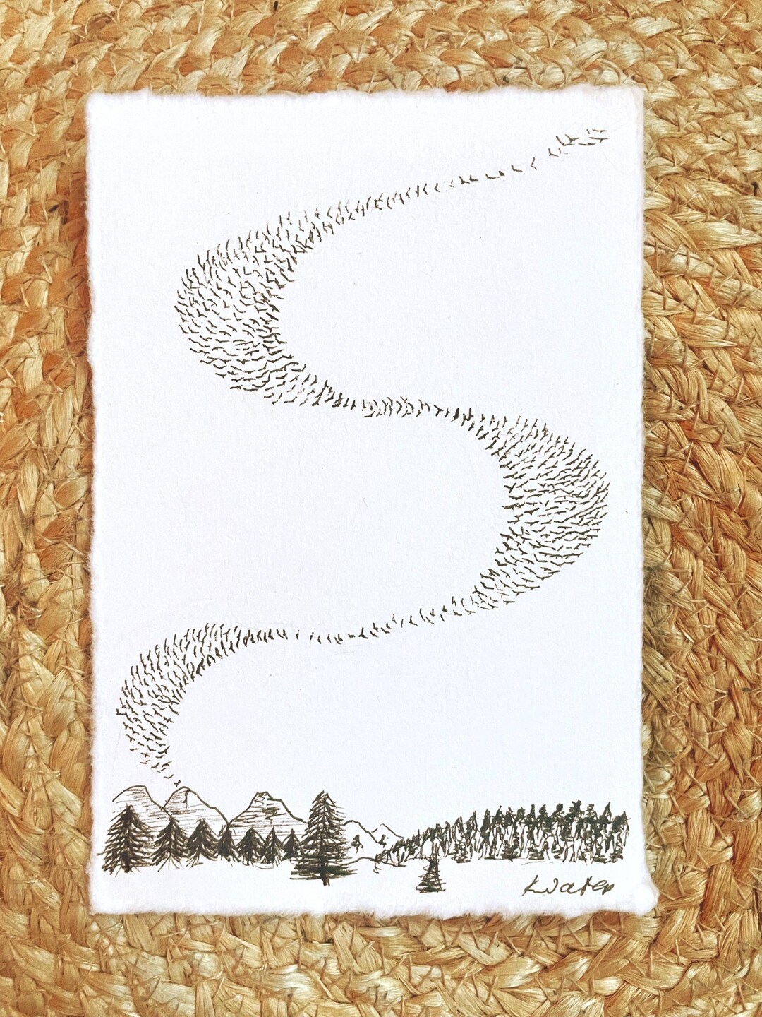 Murmuration: Small Original Artwork (A6) - Etsy