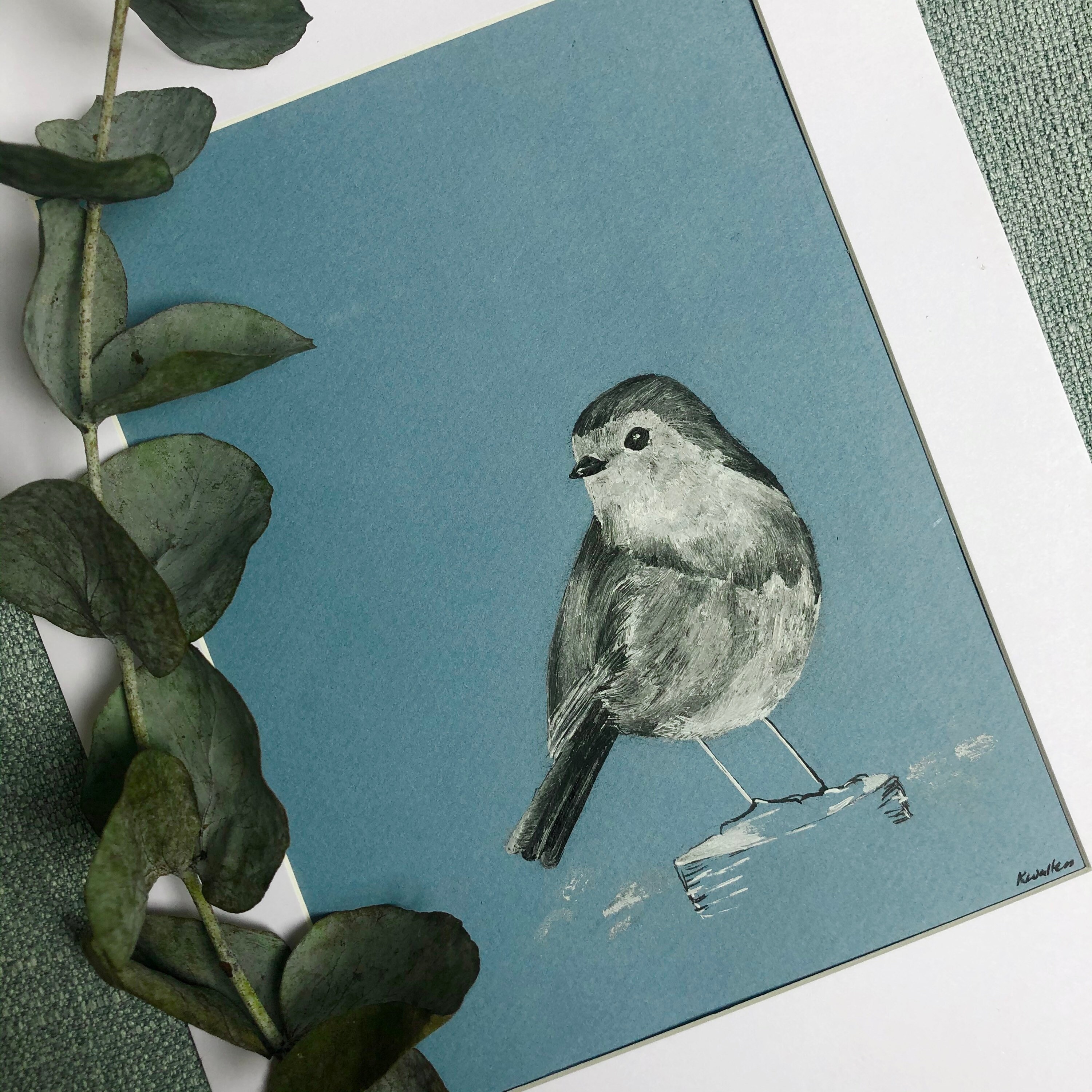 Robin Portrait Pen and Ink Original Bird Art | Etsy